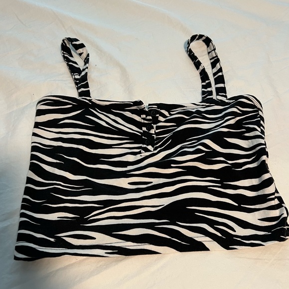 Brandy Melville | Tops | Zebra Print Tank Top | Poshmark